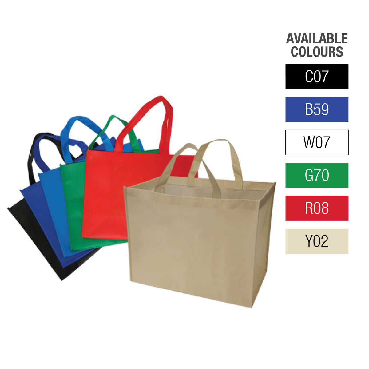 Reusable Non woven Shopping Bags Bulk 20 pcs Pack 18