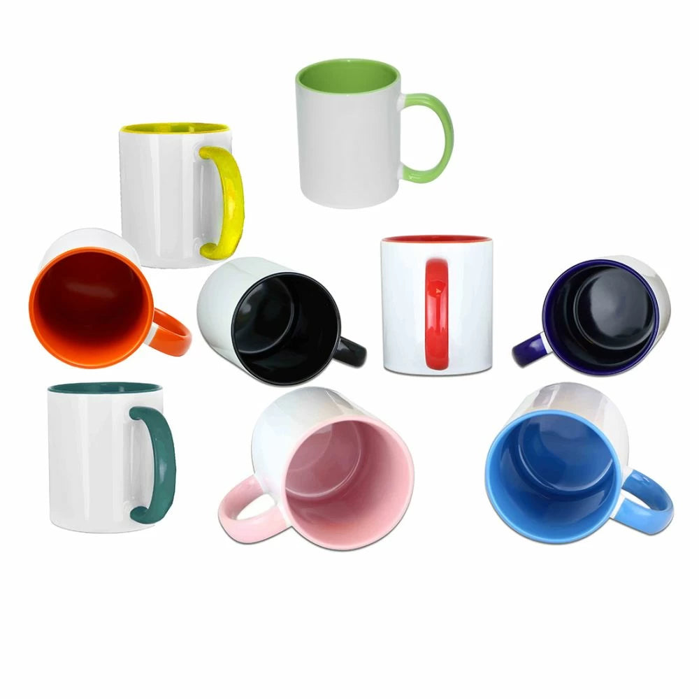 11oz Inner Colored Sublimation Mug - Full Colour Artwork Sublimation P ...